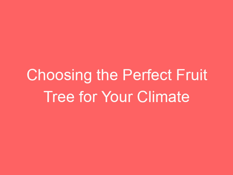 Choosing the Perfect Fruit Tree for Your Climate - fruittwig.com